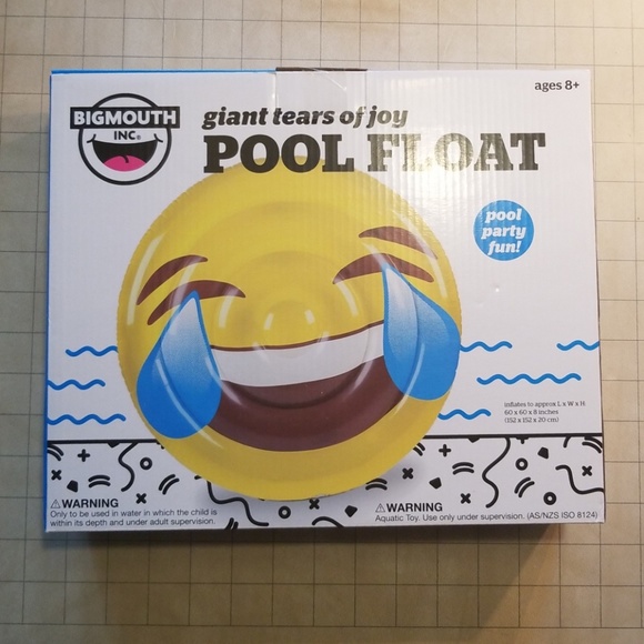 Big Mouth | Other | Nwt Giant Tears Of Joy Emoji Pool Float | Poshmark